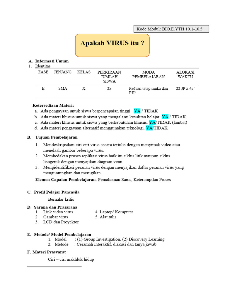 Perbandingan Virus TMV dan Ebola | PDF | Sains & Matematika