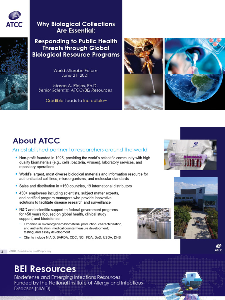 Responding To Public Health Threats Through Global Biological Resource ...