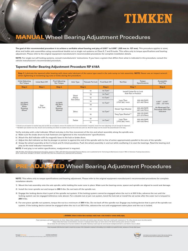 Wheel-Bearing-Adjustment 258046645 | PDF | Vehicles | Vehicle Technology