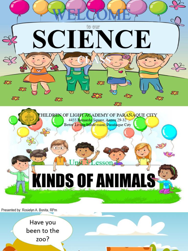 Types of Animals for Kids | PDF