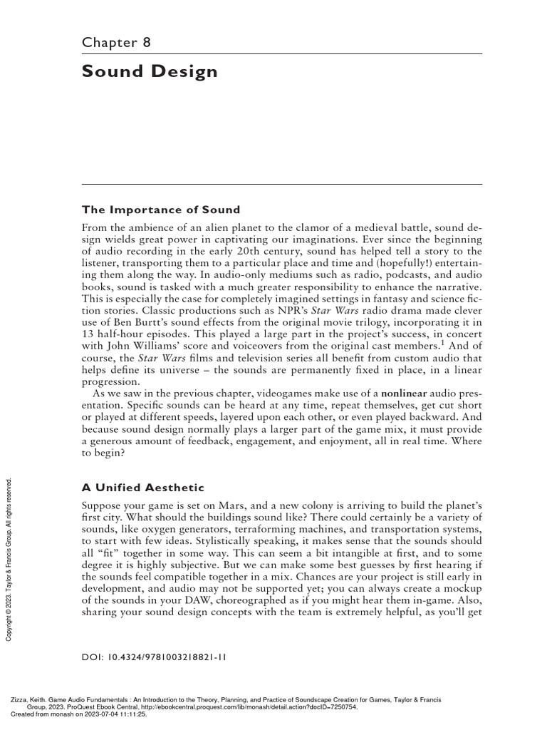 Game Audio Fundamentals An Introduction To The The... - (8 Sound Design ...