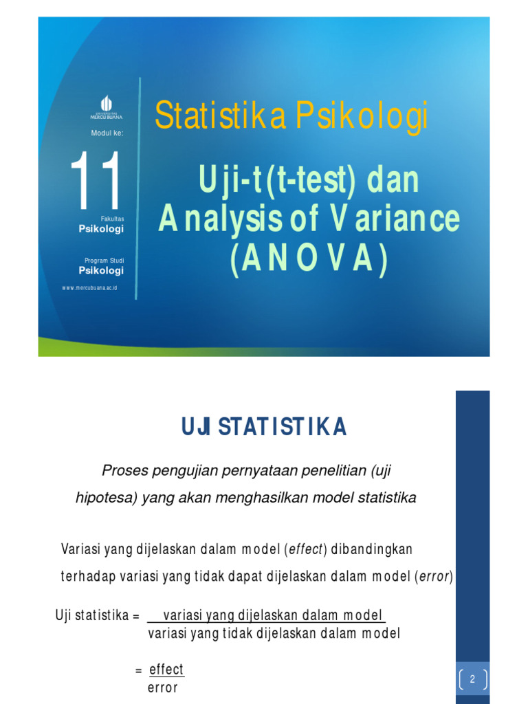 Statistik Psikologi (TM12) | PDF