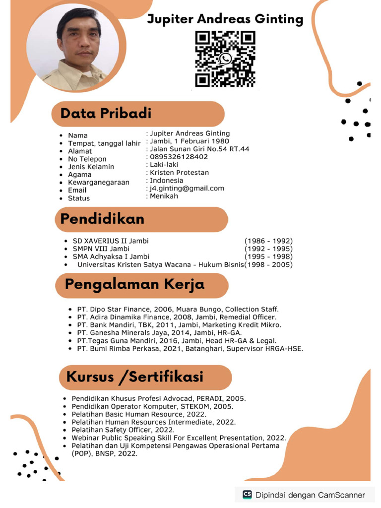 Jupiter 2024 CV Dan Lamaran Kerja | PDF