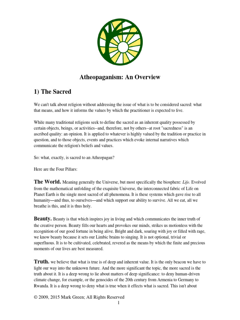 Atheopagan Synopsis 2020 - 103758 | PDF | Wheel Of The Year