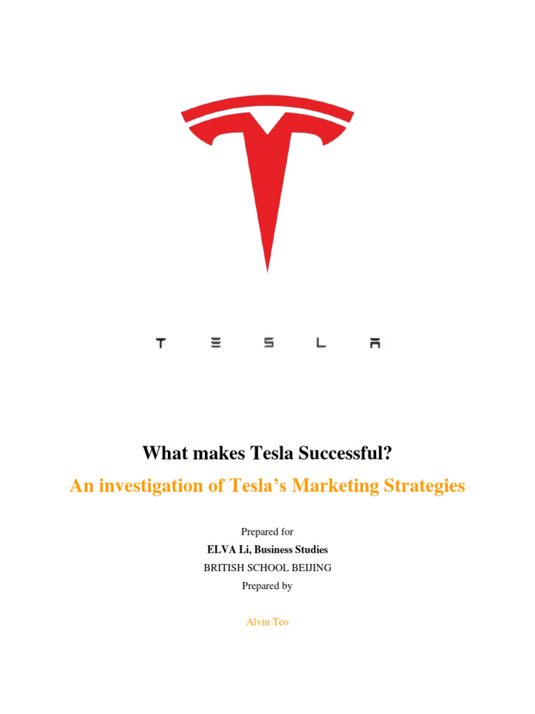 Tesla's Marketing Strategies Explained | PDF | Sales | Pricing