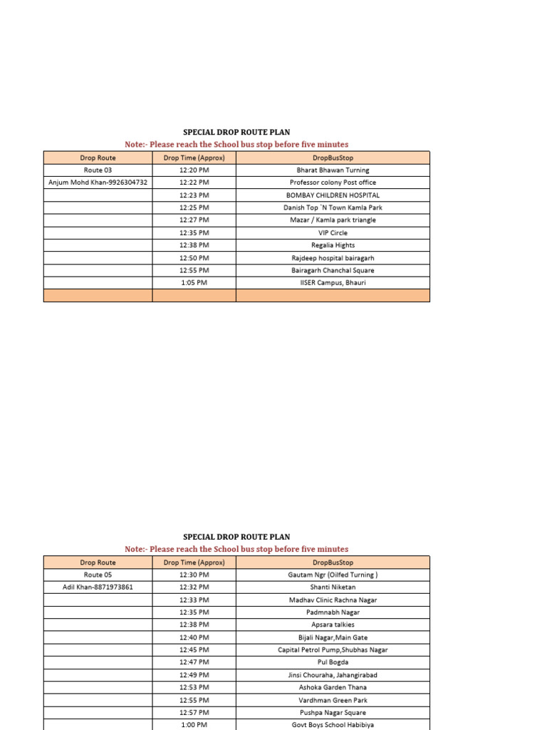 26 Buses Drop Route at 12 PM | PDF