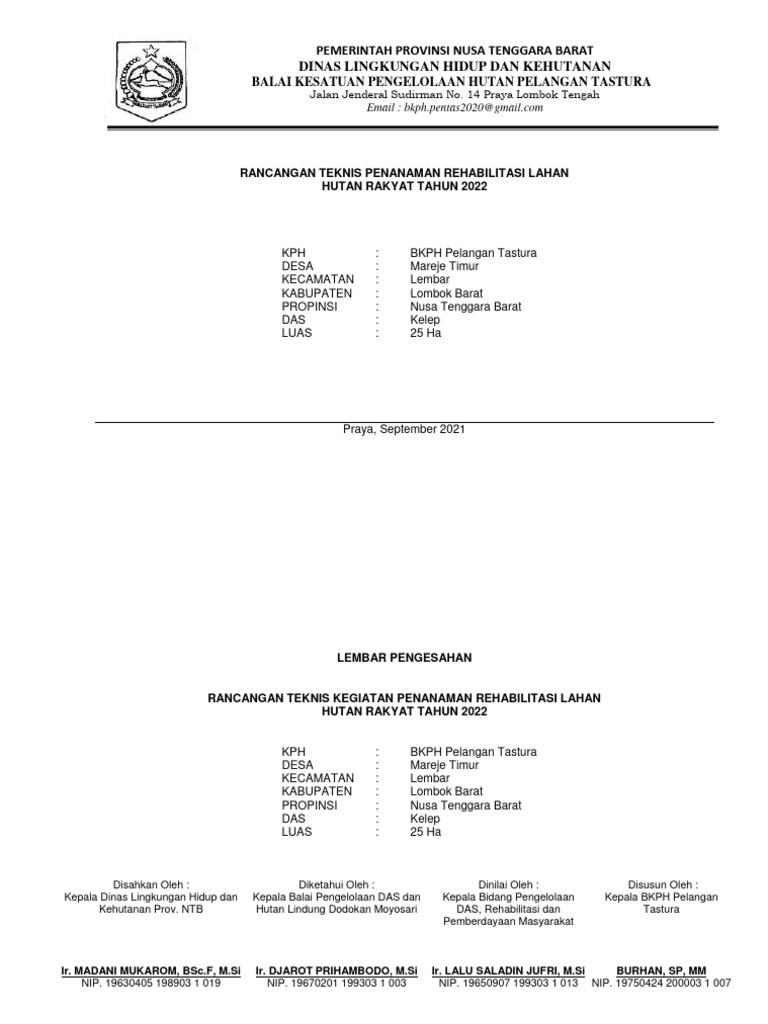 Rantek HR Mareje Timur Lembar Lobar | PDF
