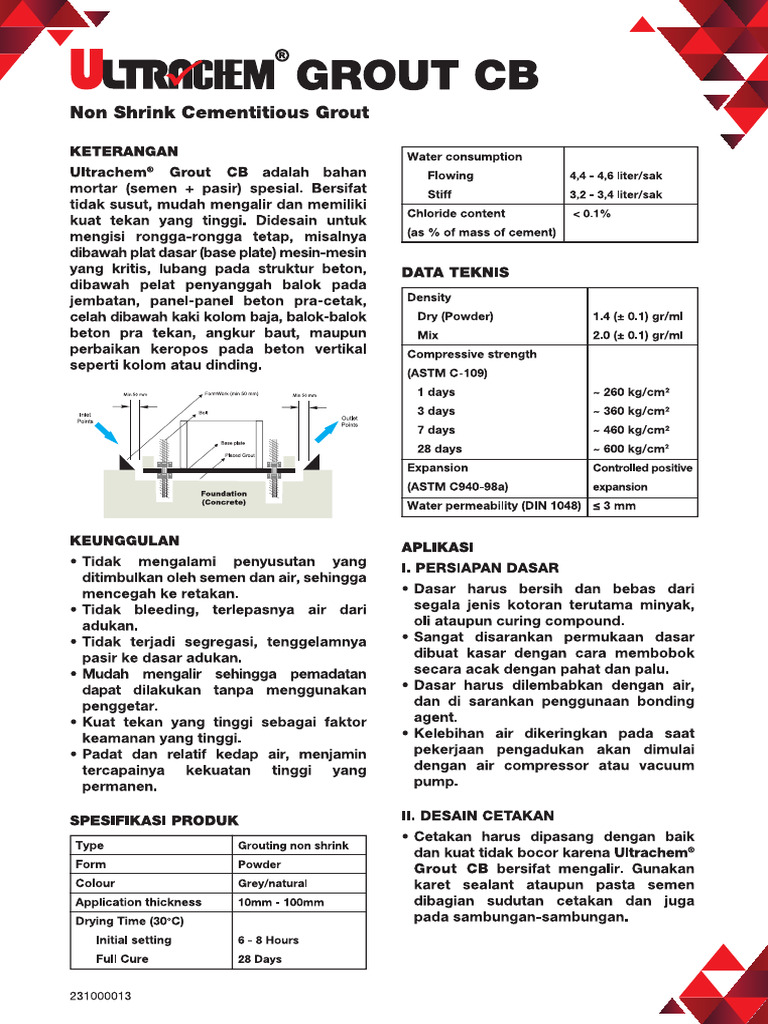ULTRACHEM GROUT CB (grouting) | PDF