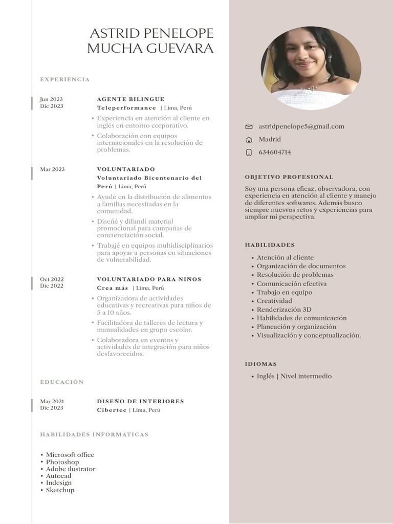 Curriculum Astrid | PDF | Software | Informática