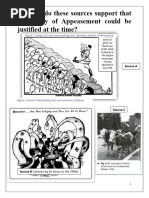 Appeasement Policy Cartoon Analysis S3 | PDF | Neville Chamberlain ...