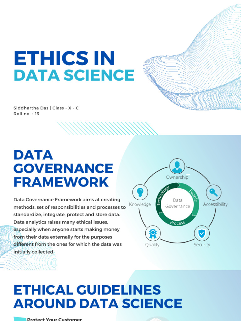 Ethics In Data Science Class 10 Portfolio PDF Computers