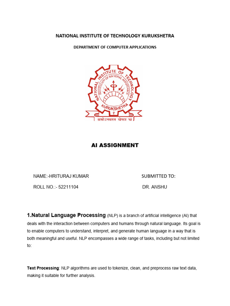Ai Assignment | PDF | Artificial Neural Network | Fuzzy Logic