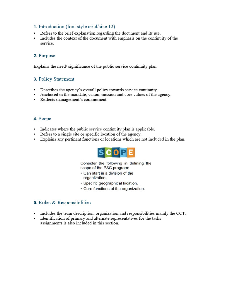 PSCP Format | PDF | Information | Business