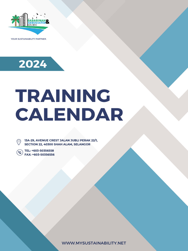 SASB Training Calendar 2024 | PDF