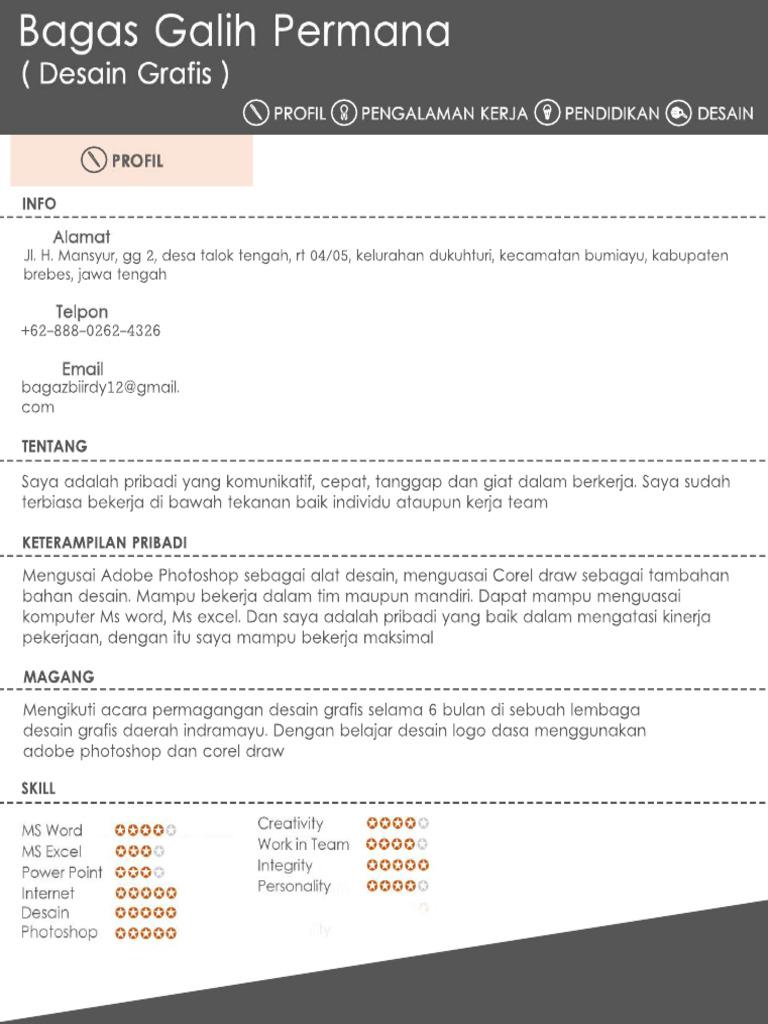 Contoh Portofolio Kerja | PDF