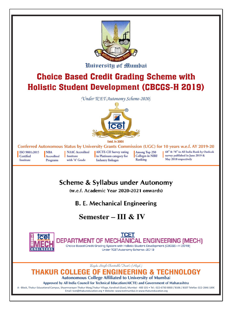 Mech Sem III Syllabus | PDF | Bending | Heat