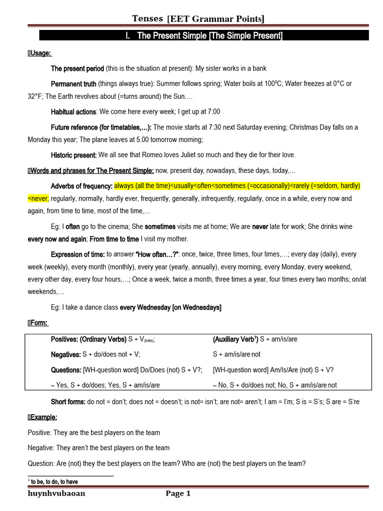 (TBA) Tenses | PDF | Question | Grammatical Tense