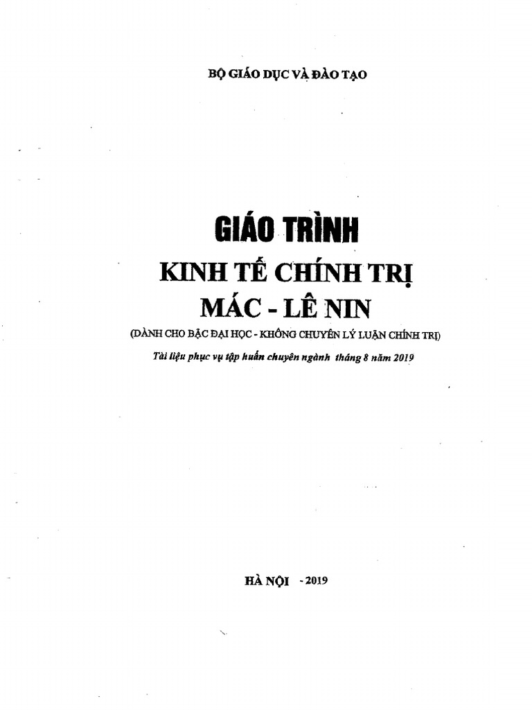 Kinh Te Chinh Tri Mac Lenin | PDF