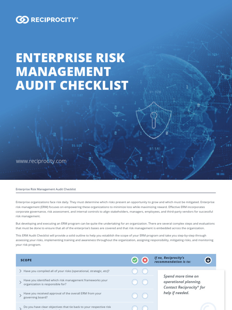 21q3 Risk Audit Checklist File | PDF | Risk Management | Risk