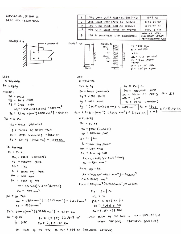 Assignment 4.1 Steel Design | PDF