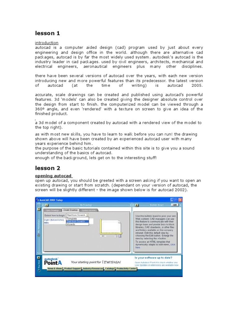 AutoCAD Tutorial | PDF | Auto Cad | Computer Aided Design
