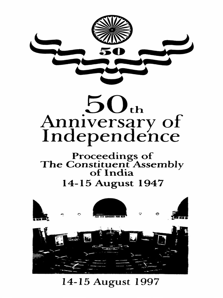 50th Anniversary Independence Proccedings Constituent Assembly | PDF ...