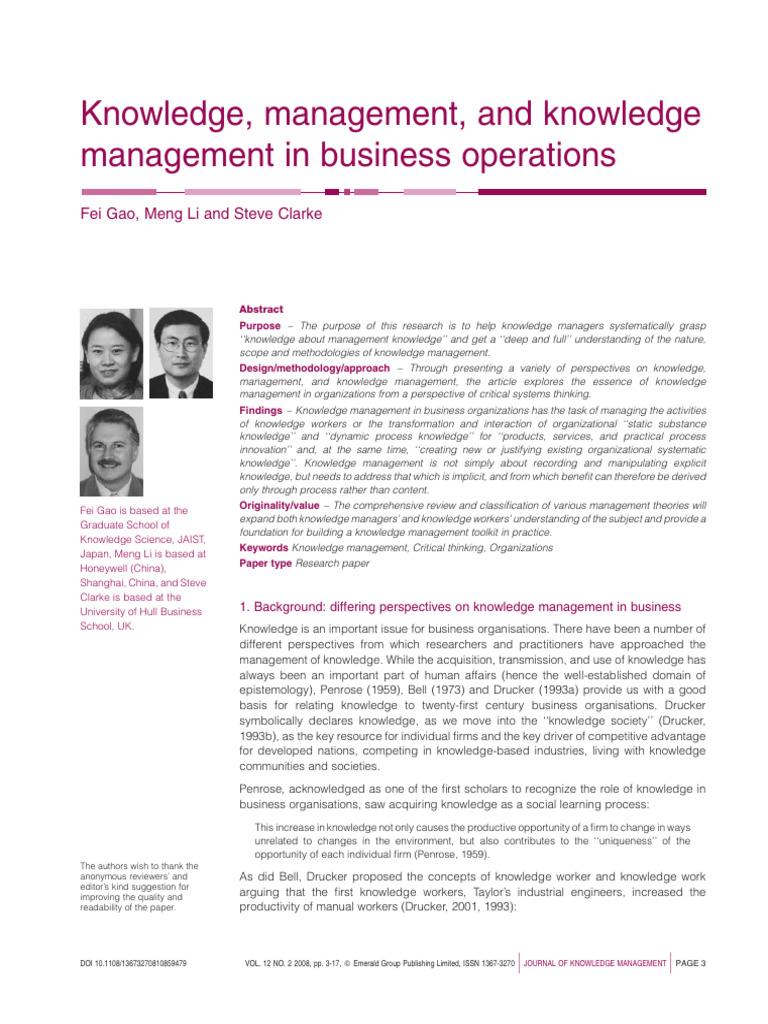 Knowledge Management and Knowledge Manag | PDF | Tacit Knowledge | Knowledge Management