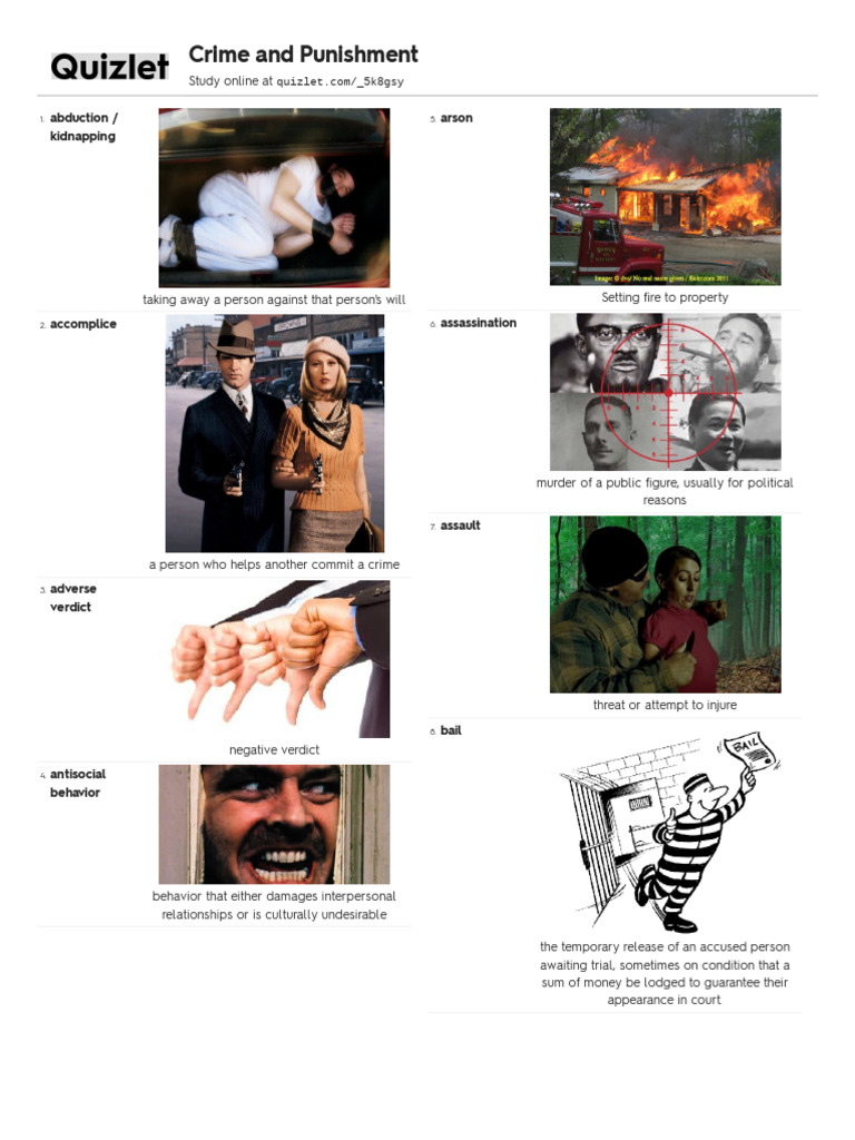 Topic Vocabulary - Crime | PDF | Crimes | Crime & Violence