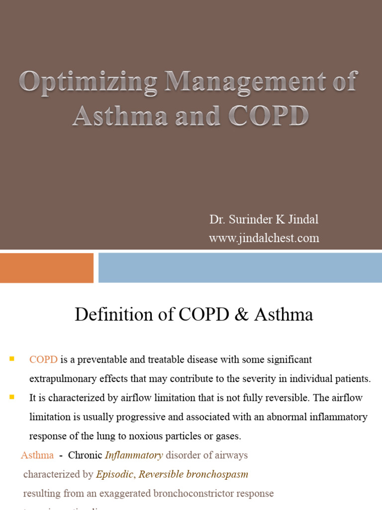Optimizing Management of Asthma and COPD | PDF | Chronic Obstructive Pulmonary Disease | Asthma