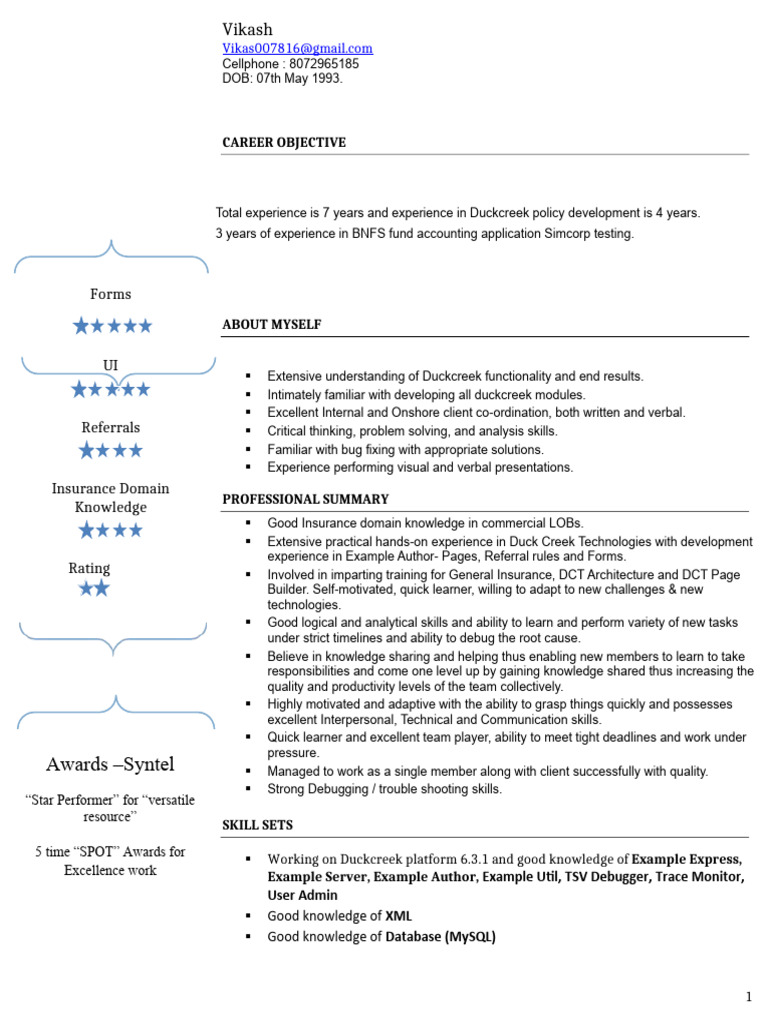Vikash Resume | PDF | Learning | Experience