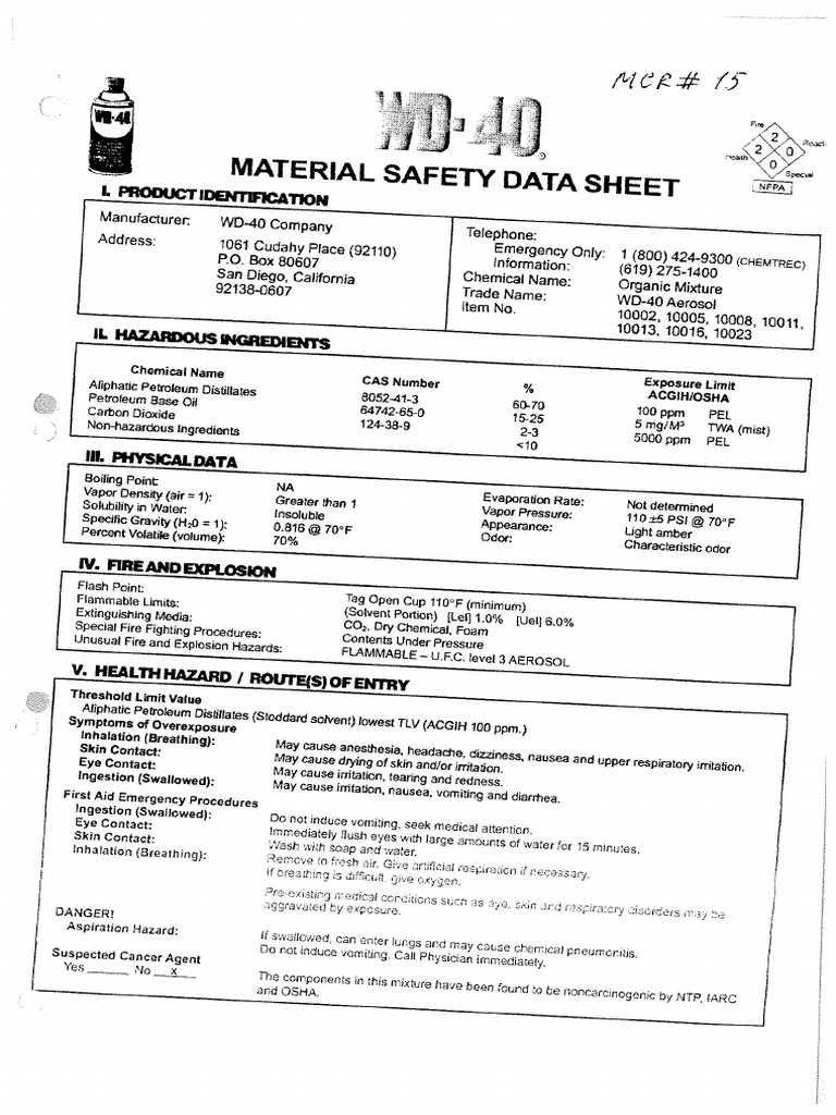 WD 40 | PDF