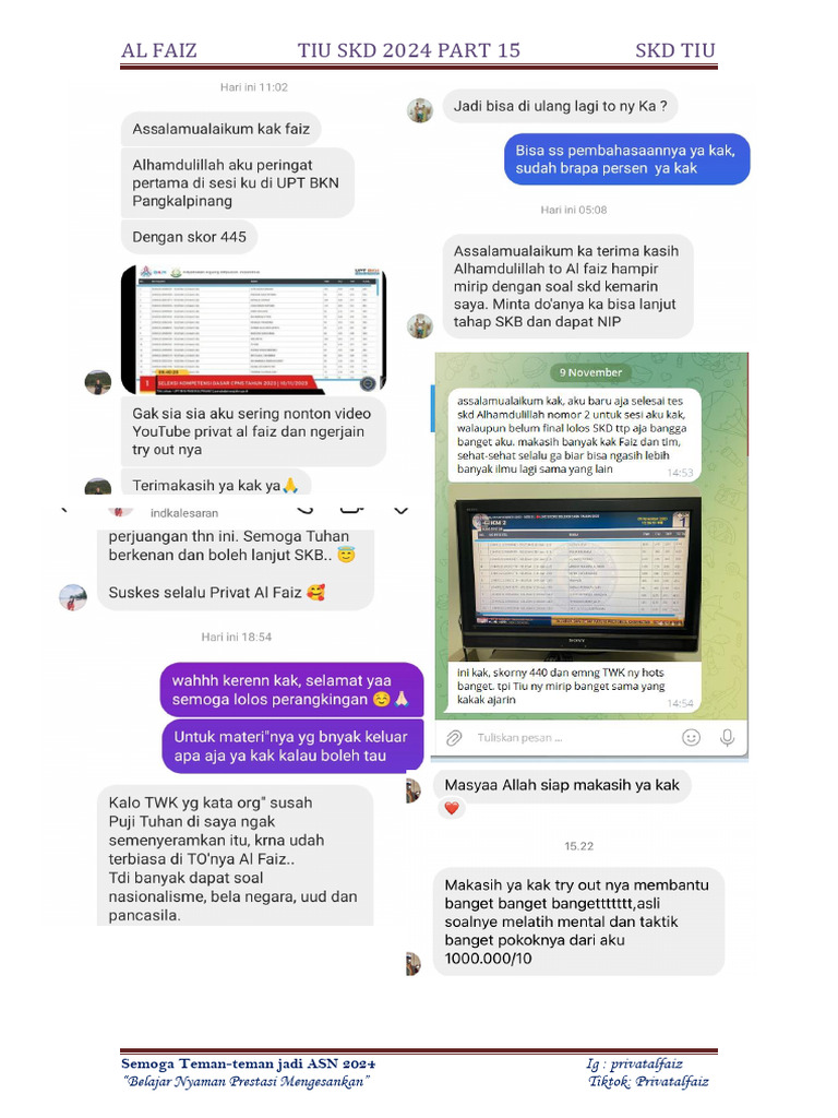 Part 15 TIU SKD 2024 | PDF