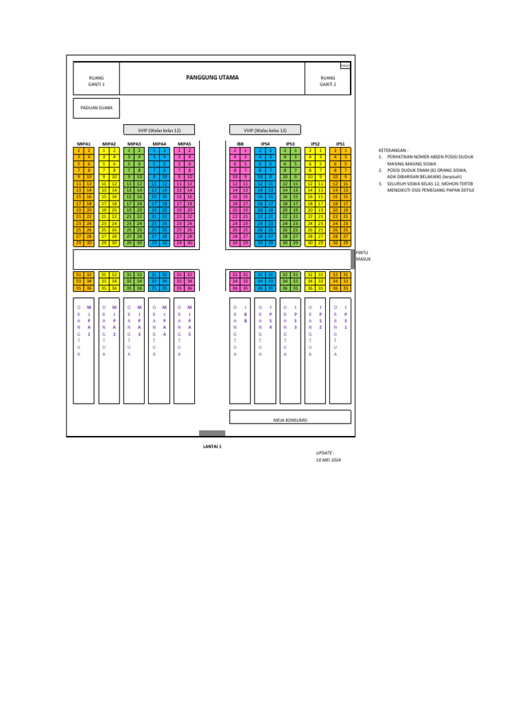 Denah Wisuda Graha Ceger 2 | PDF