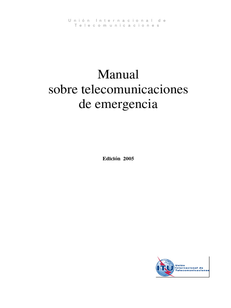 Manual Sobre Telecomunicaciones de Emerg | PDF | Antena (Radio ...