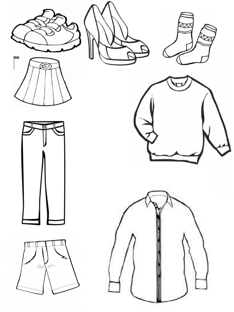 My Clothes-Coloring Pages | PDF
