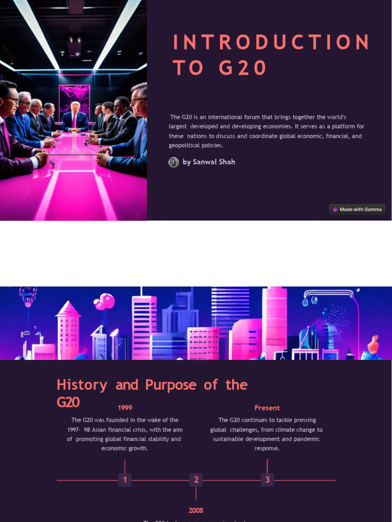 Introduction To The G20 | PDF | Economies | World Economy