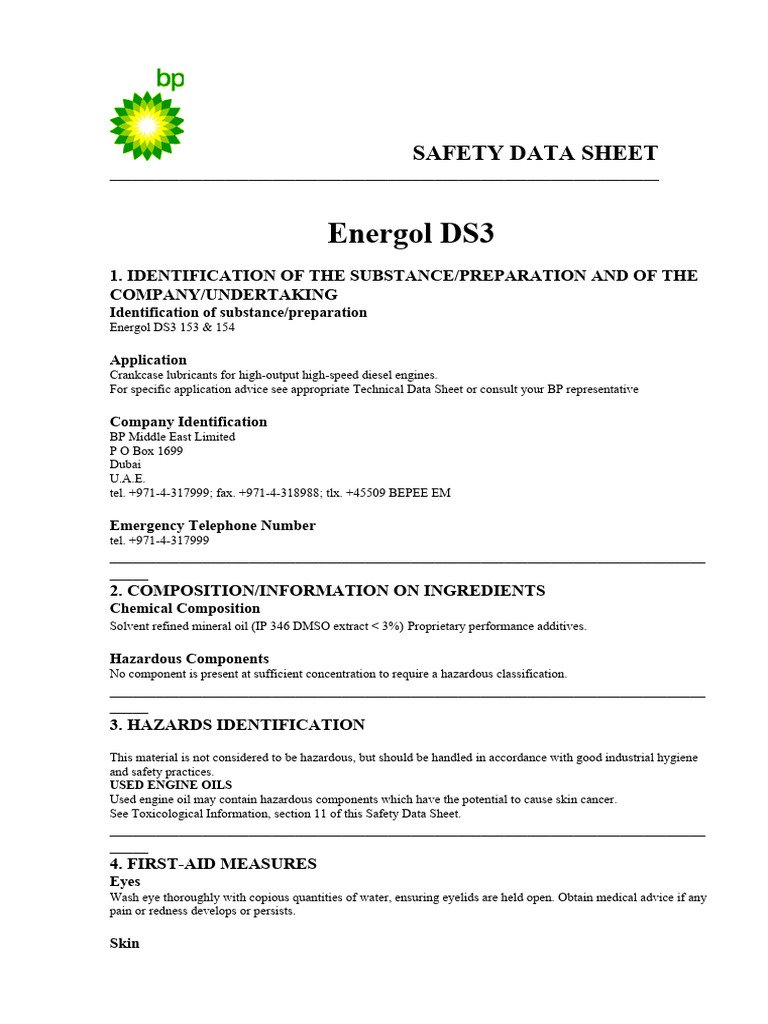 LGR 01. Energol DS 3 153,154 | PDF | Hydrocarbons | Oils