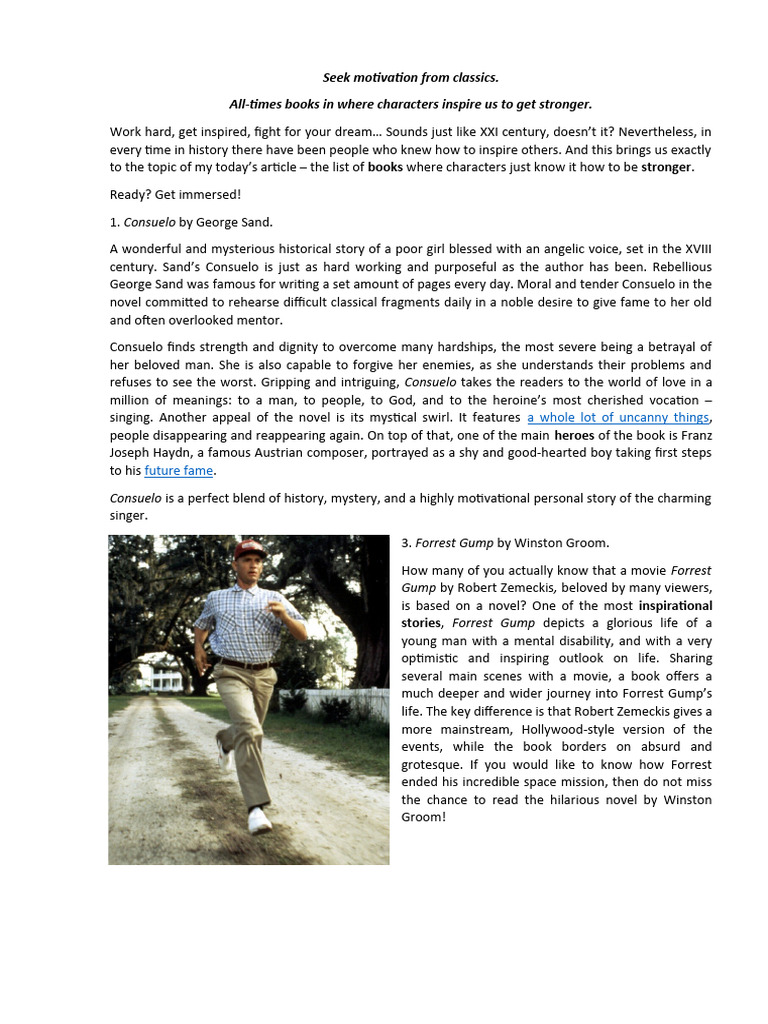 The Books in Which Heroes Inspire Us To Become Stronger | PDF | To Kill ...