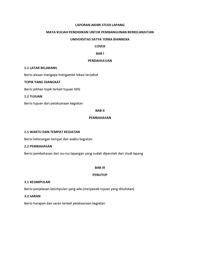 Format Laporan Akhir - Uas | PDF