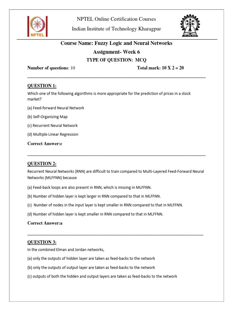 Assignment - Week6 - With Solution | PDF | Theoretical Computer Science ...
