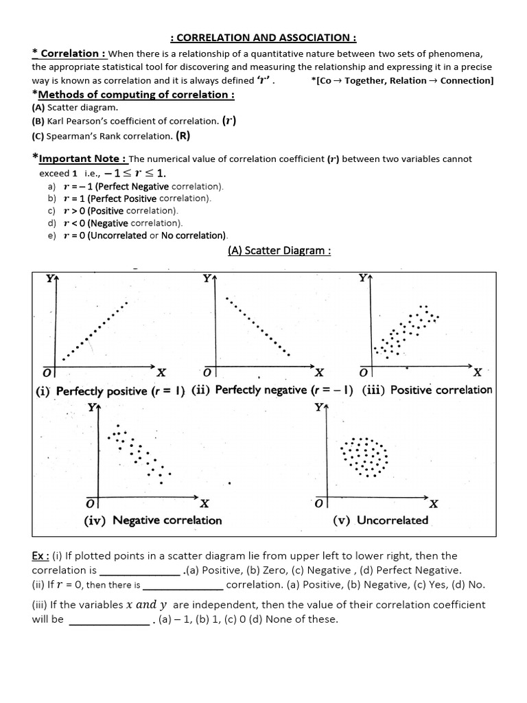 CORRELATION | PDF | Probability Theory | Applied Mathematics