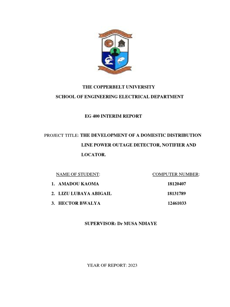 Domestic Distribution Line Power Outage Detector (3) | PDF | Internet ...
