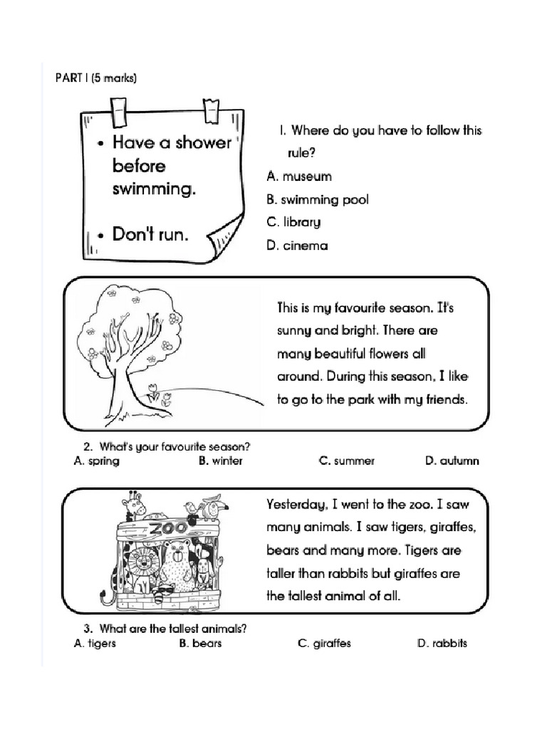 UASA English Tahun 3 | PDF