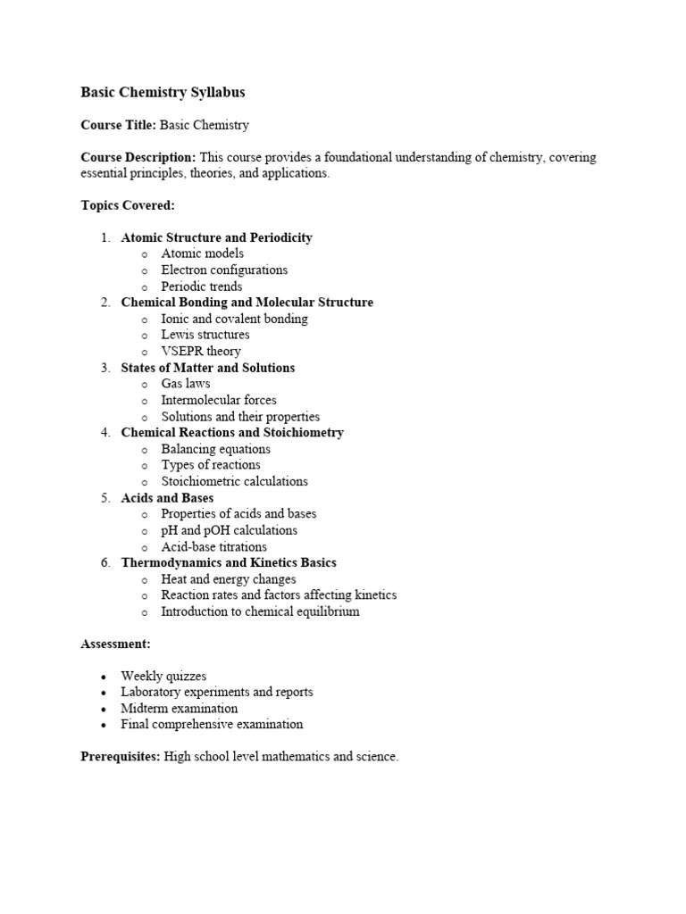 Intro to Chemistry for Beginners | PDF