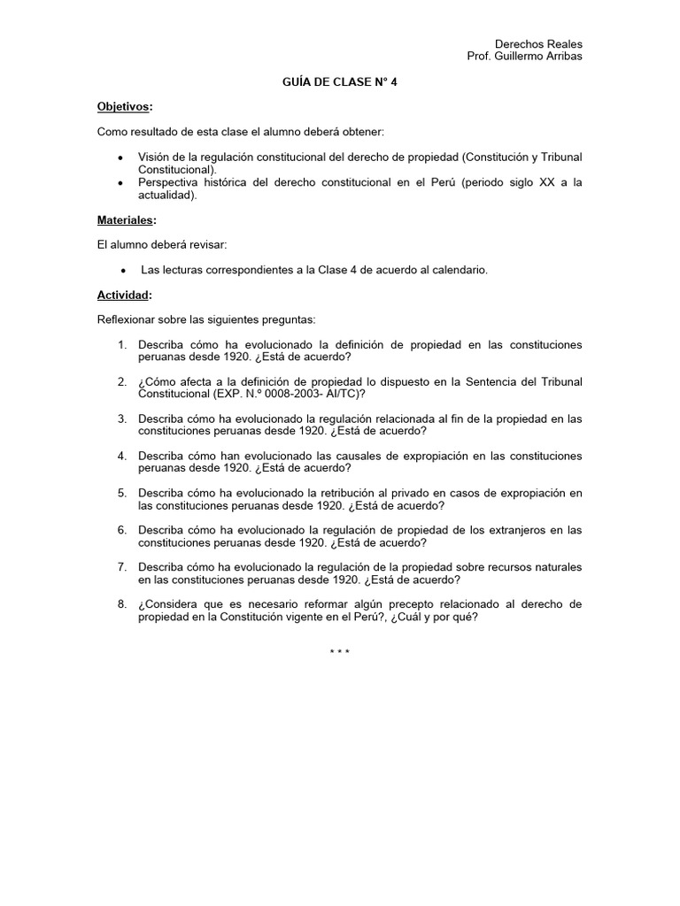 Guía de Clase 4 | PDF | Política | Derecho