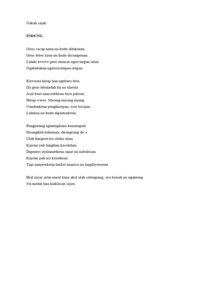 Naskah Sajak | PDF