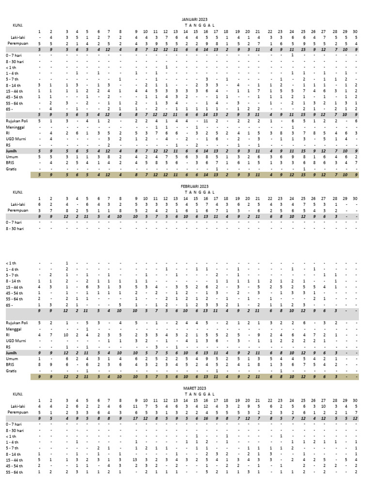 Kunjungan UGD 2023 | PDF