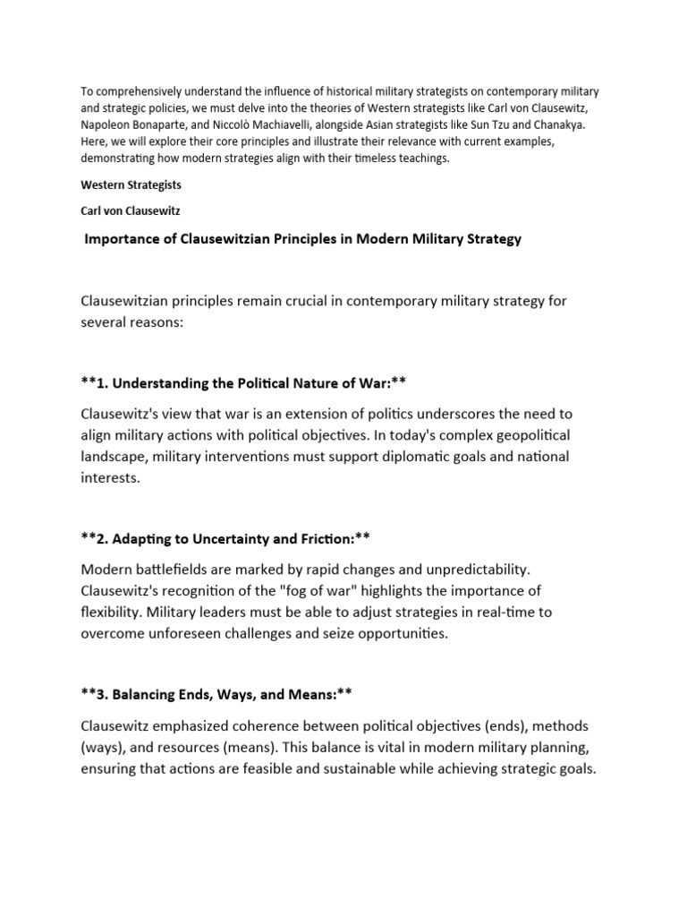 To Comprehensively Understand The Influence of Historical Military ...