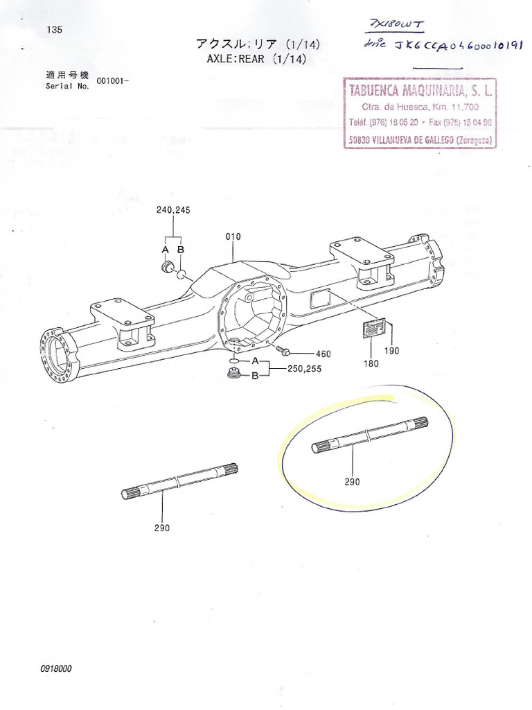Zx180wt Reductor y Palier | PDF