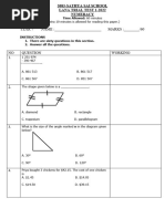PSAC Grade 6 Maths Paper 2024 | PDF